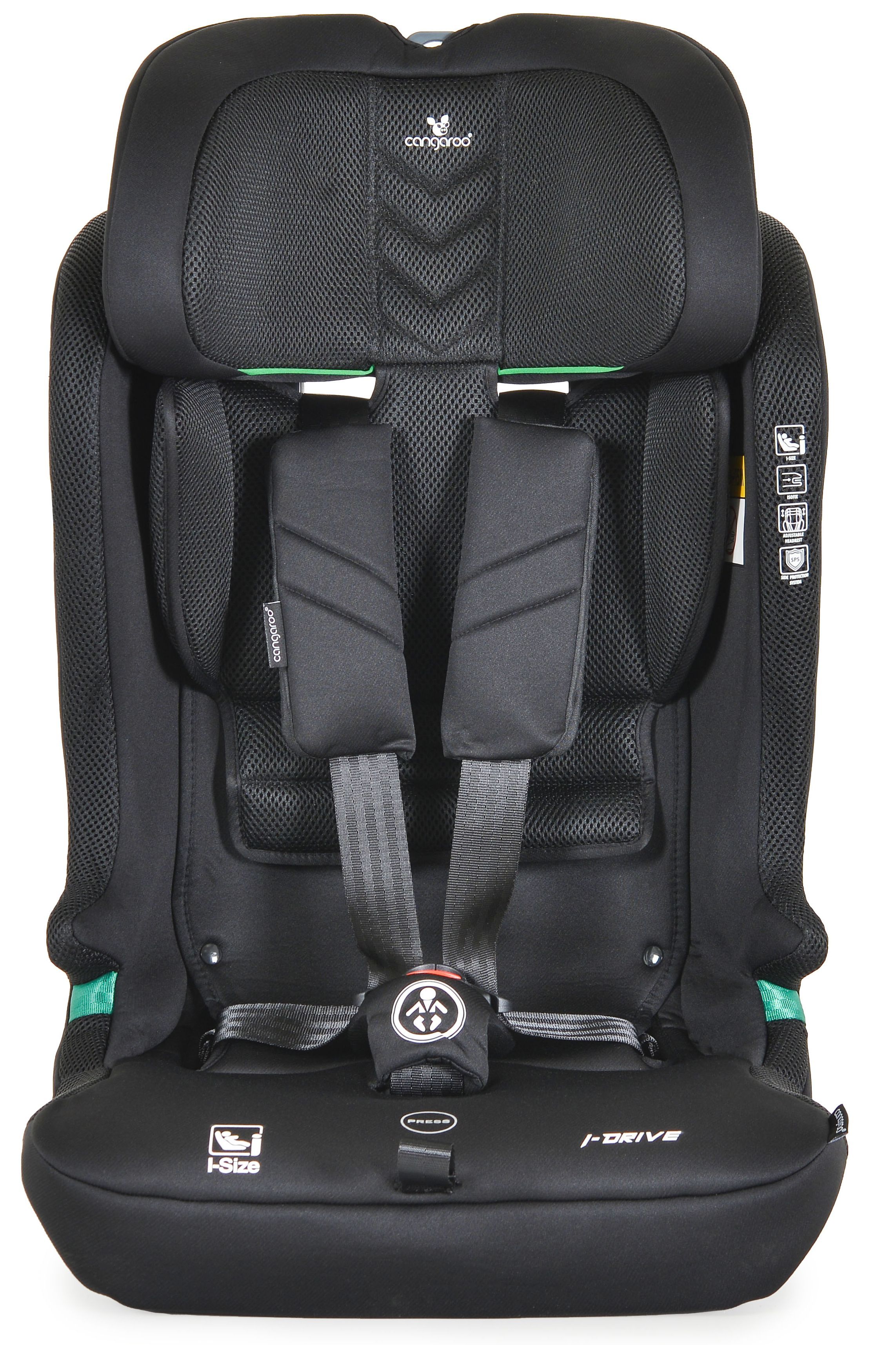 Стол за кола Cangaroo - iDrive, i-Size, IsoFix , 76-150 cm, Phantom ...