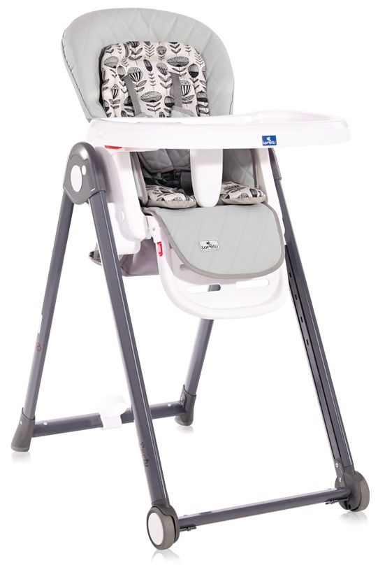 Столче за хранене Lorelli - Party, Cool Grey Leather | Добра цена | Ozone.bg