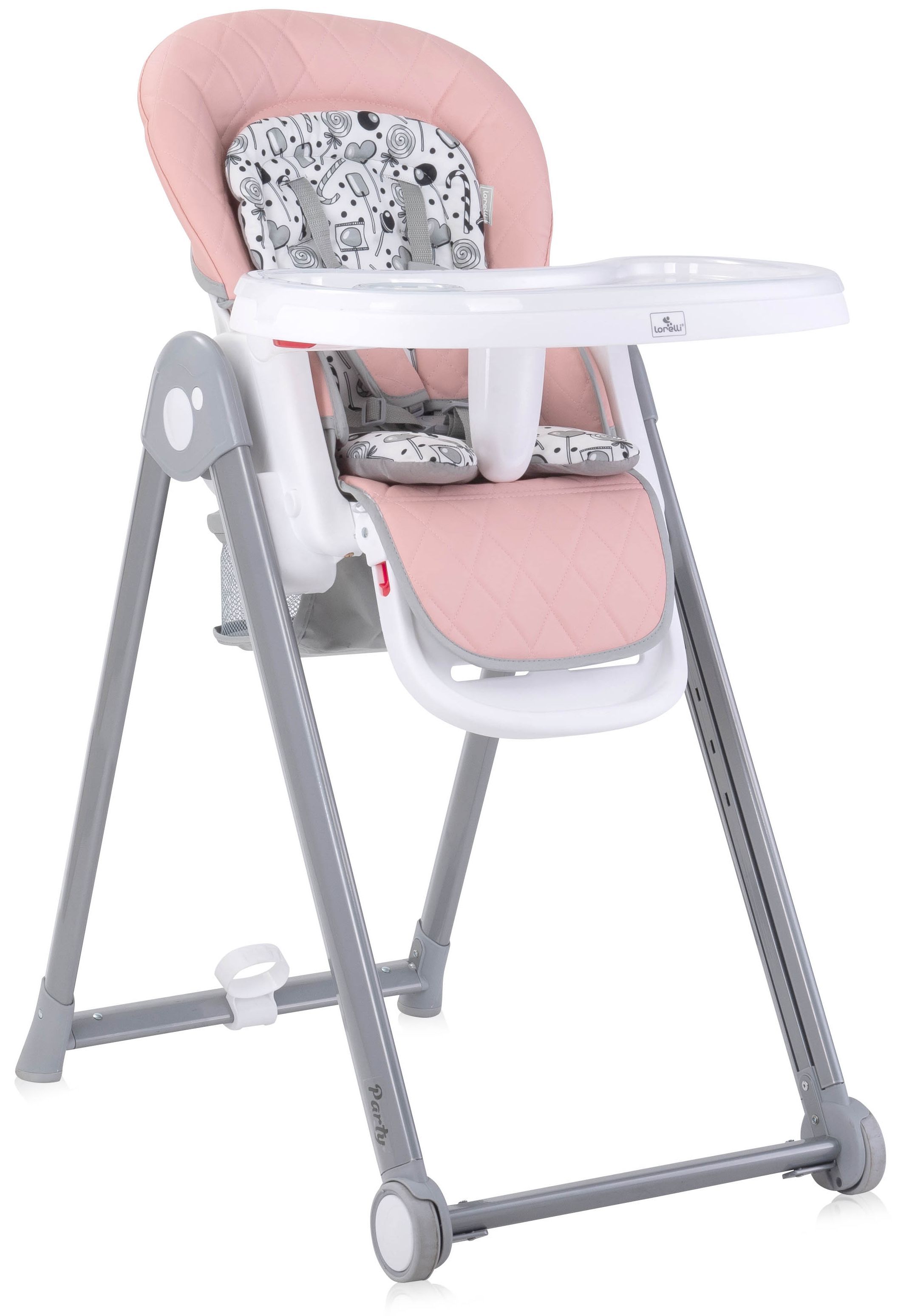 Столче за хранене Lorelli - Party, Mellow Rose Leather | Добра цена | Ozone.bg