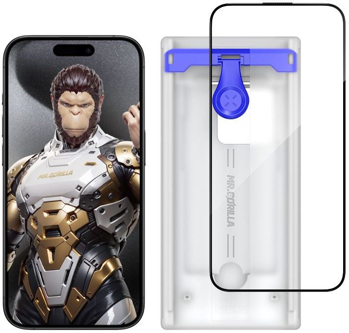 Стъклен протектор Blueo - AR 3D Curved, iPhone 15 Pro Max | Ozone.bg