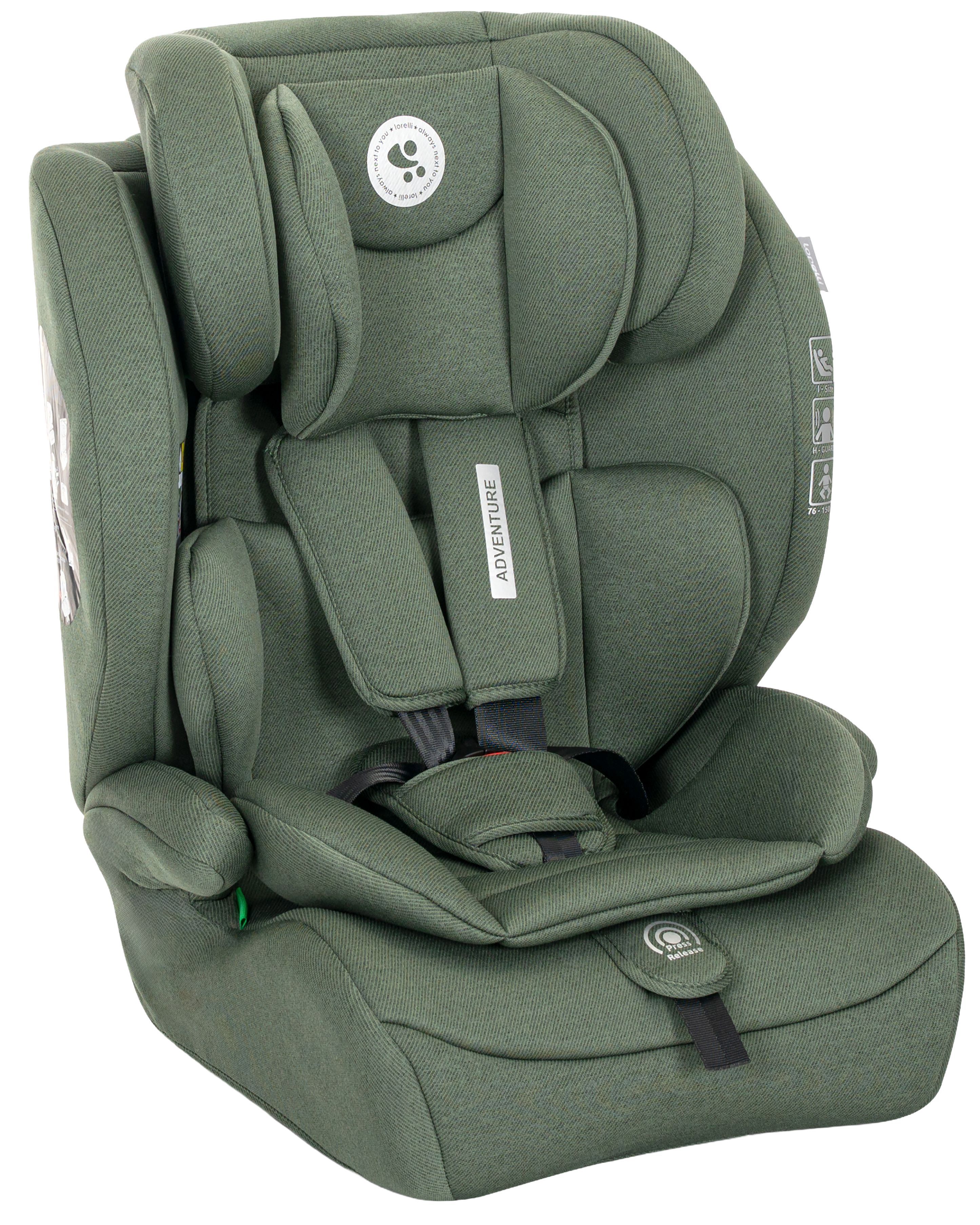 Столче за кола Lorelli - Adventure, i-Size, 76-150 cm, зелено | Добра ...