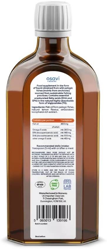 Super Omega Liquid, 2900 mg, 250 ml, Osavi | Ozone.bg