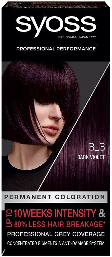 Syoss Боя за коса, 3-3 Тъмновиолетов | Ozone.bg