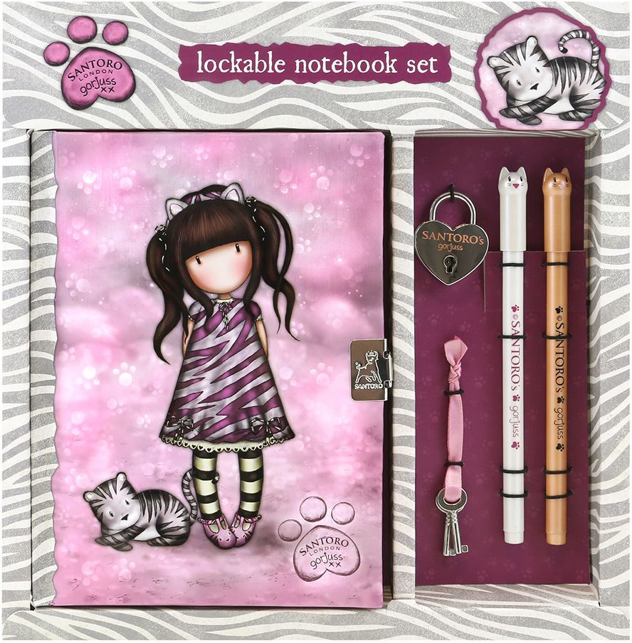 Таен дневник Santoro Gorjuss - Ruby Wild, с 2 гел химикалки | Ozone.bg