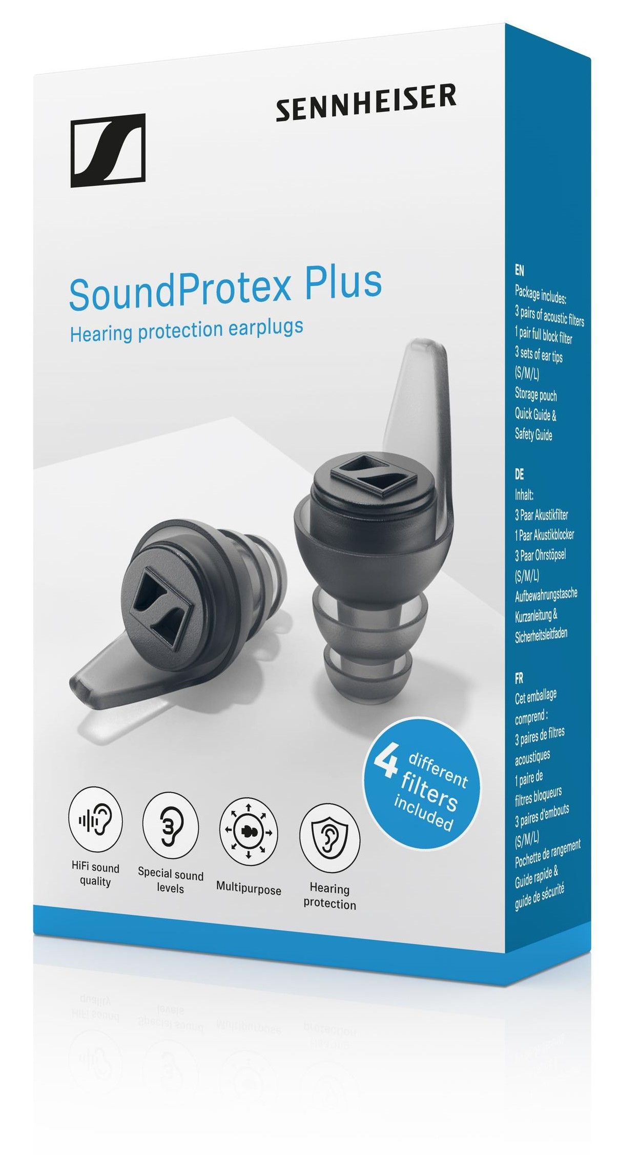 Тапи за защита на слуха Sennheiser - Sound Protex Plus, сиви | Ozone.bg