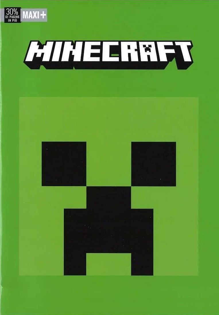 Тетрадка Minecraft Pixel - A4, 40 листа, широки редове, асортимент ...