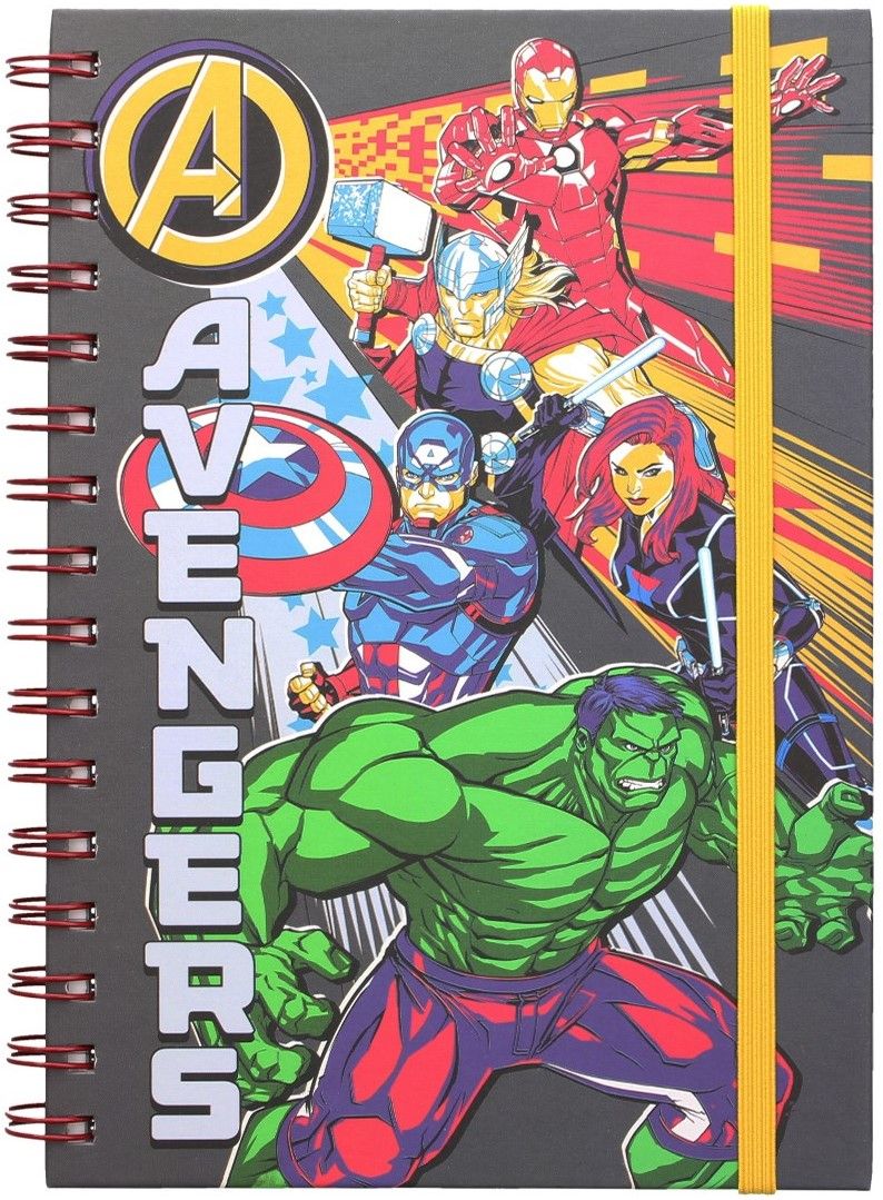 Тефтер Pyramid Marvel: Avengers - Burst, със спирала, формат А5 | Ozone.bg