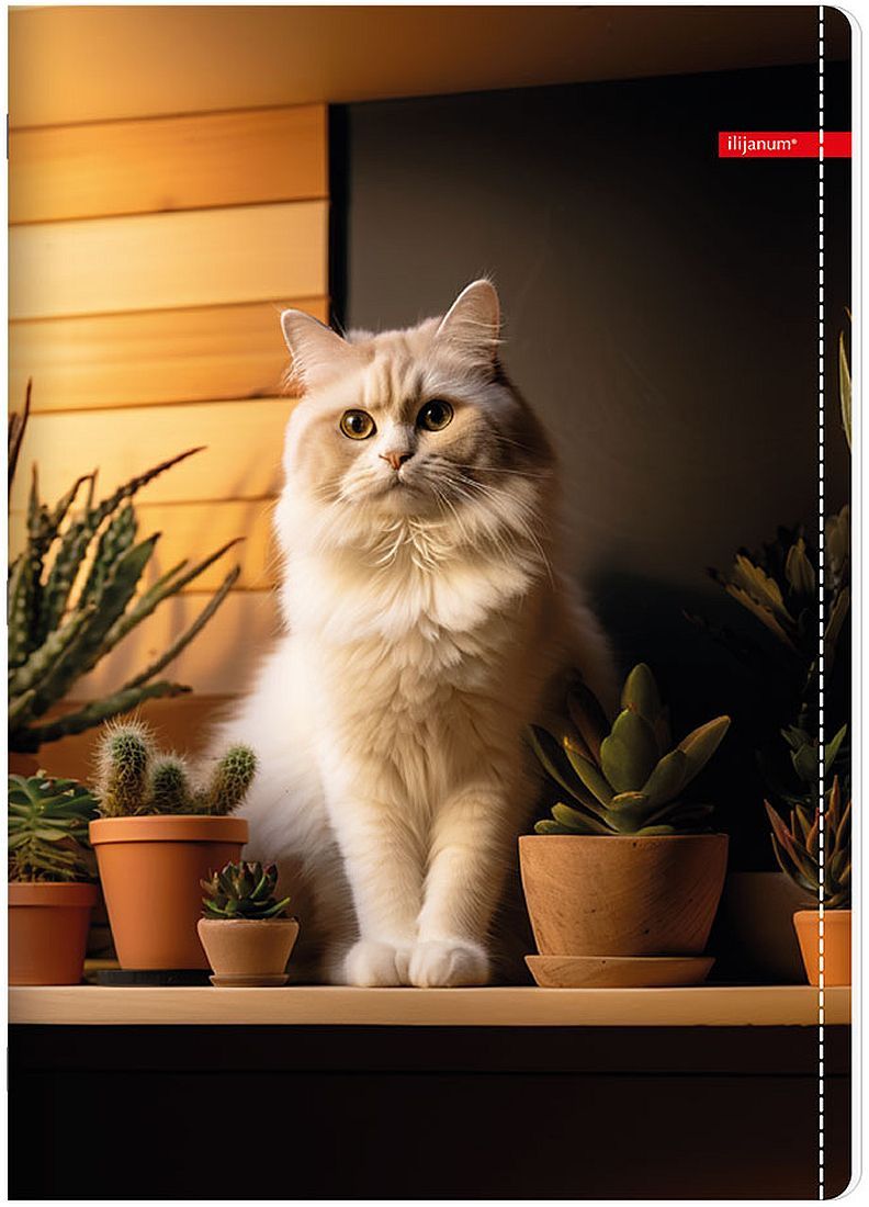 Тетрадка Ilijanum Pets - A5, 40 листа, широки редове, асортимент | Ozone.bg