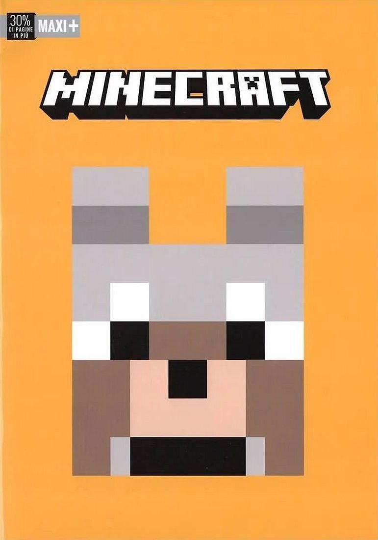 Тетрадка Minecraft Pixel - A4, 40 листа, широки редове, асортимент ...