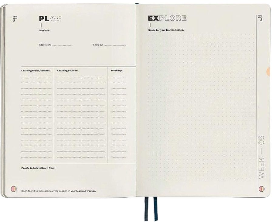 Тефтер Leuchtturm1917 Learning Journal - B5, Black, меки корици | Ozone.bg
