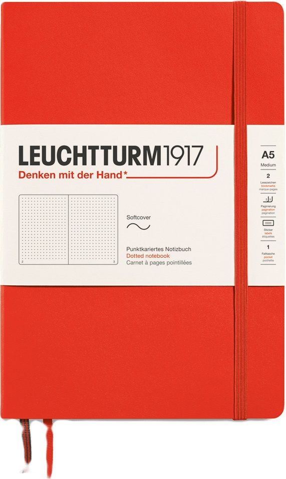 Тефтер Leuchtturm1917 New Colours - А5, на точки, Lobster | Ozone.bg