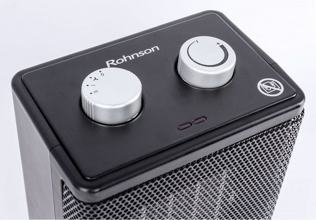Термовентилаторна печка Rohnson R-8068, 1800W, черна | Ozone.bg