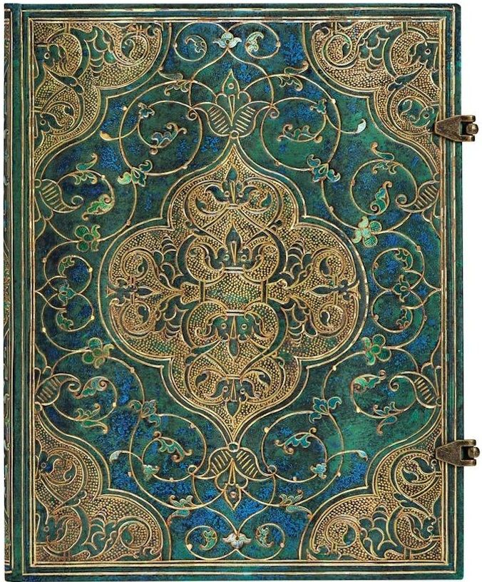 Тефтер Paperblanks Turquoise Chronicles - 18 х 23 cm, 72 листа | Ozone.bg