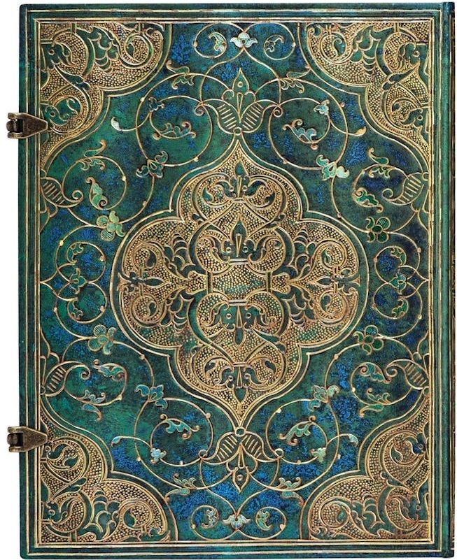 Тефтер Paperblanks Turquoise Chronicles - 18 х 23 cm, 72 листа | Ozone.bg