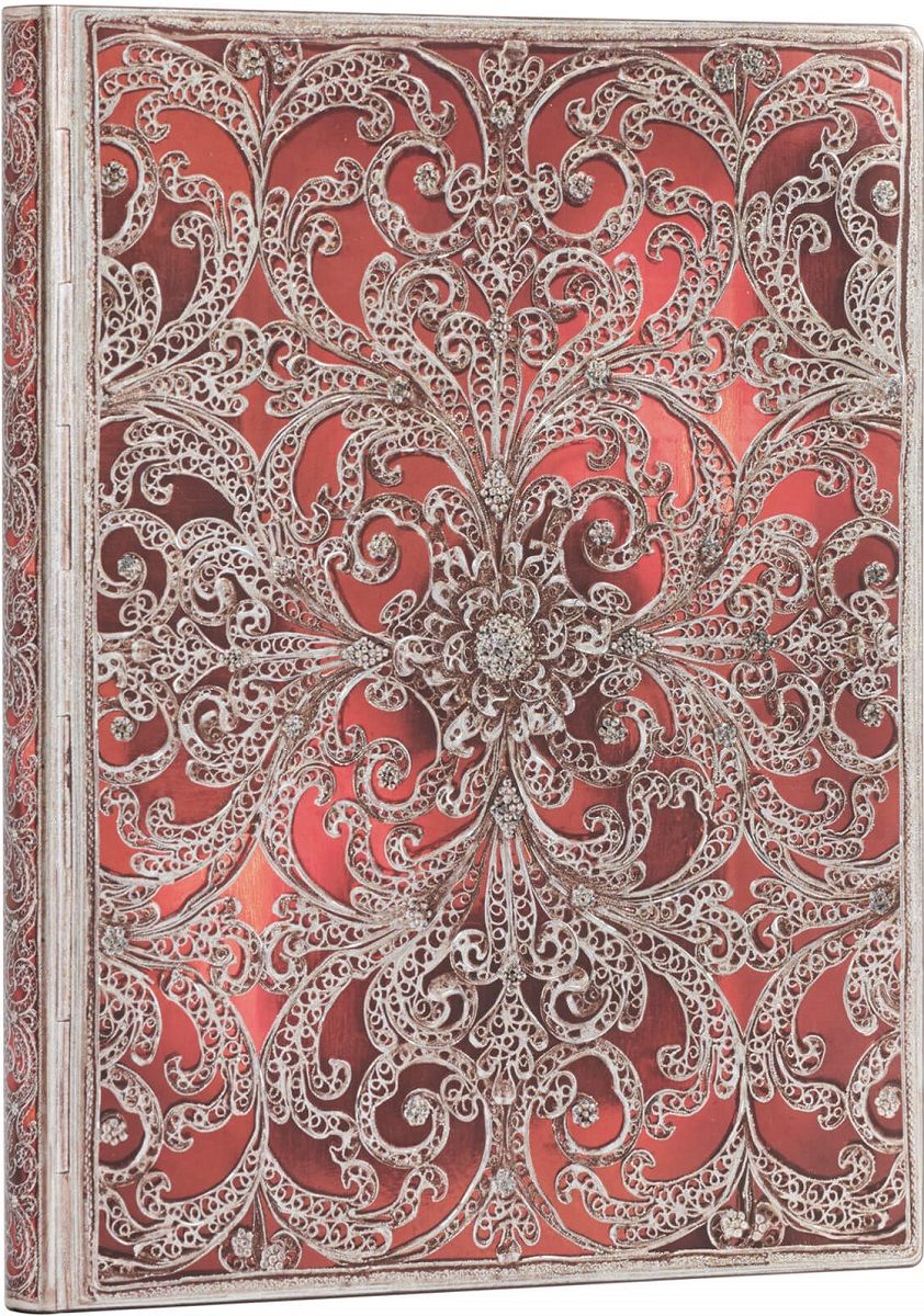 Тефтер Paperblanks Garnet - 18 х 23 cm, 88 листа, с широки редове ...