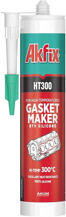 Термоустойчив силикон Akfix - HT300, 310 ml, черен | Ozone.bg