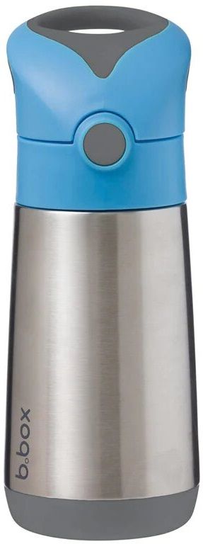 Термо бутилка със сламка b.box - Blue slate, 350 ml | Добра цена | Ozone.bg