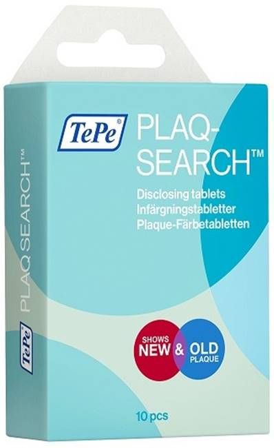TePe Таблетки за визуализация на плака PlaqSearch, 10 броя | Ozone.bg
