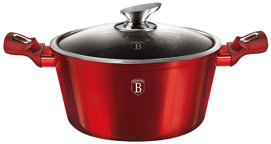 Тенджера Berlinger Haus - Metallic Line Burgundy Edition, 28 cm, 6.1 l | Ozone.bg