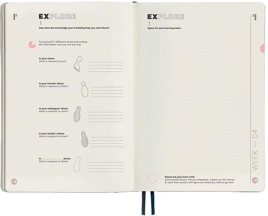Тефтер Leuchtturm1917 Learning Journal - B5, Black, меки корици | Ozone.bg