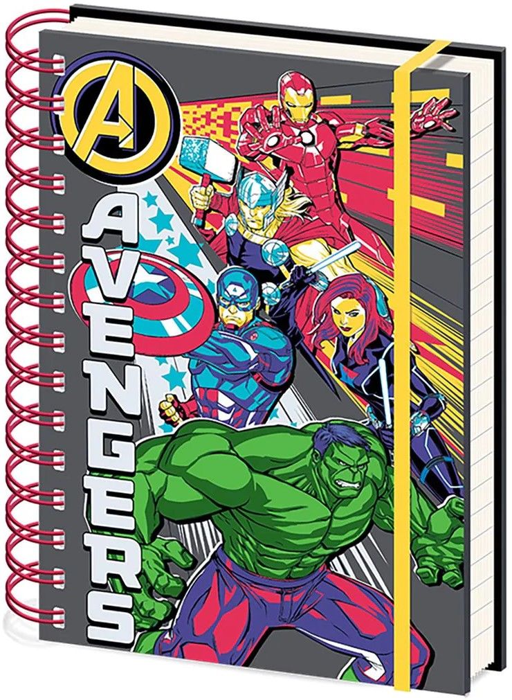 Тефтер Pyramid Marvel: Avengers - Burst, със спирала, формат А5 | Ozone.bg