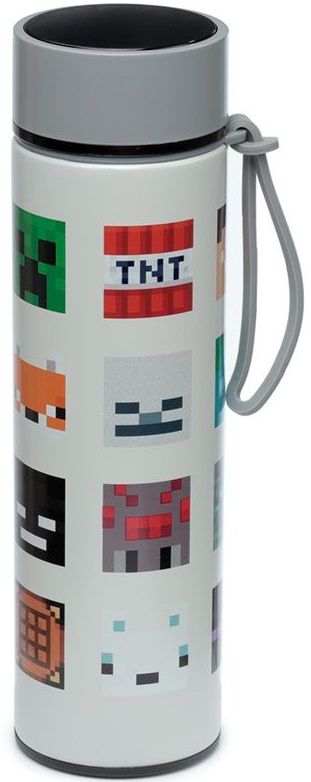 Термос с дигитален термометър Puckator - Minecraft Faces, 450 ml | Ozone.bg