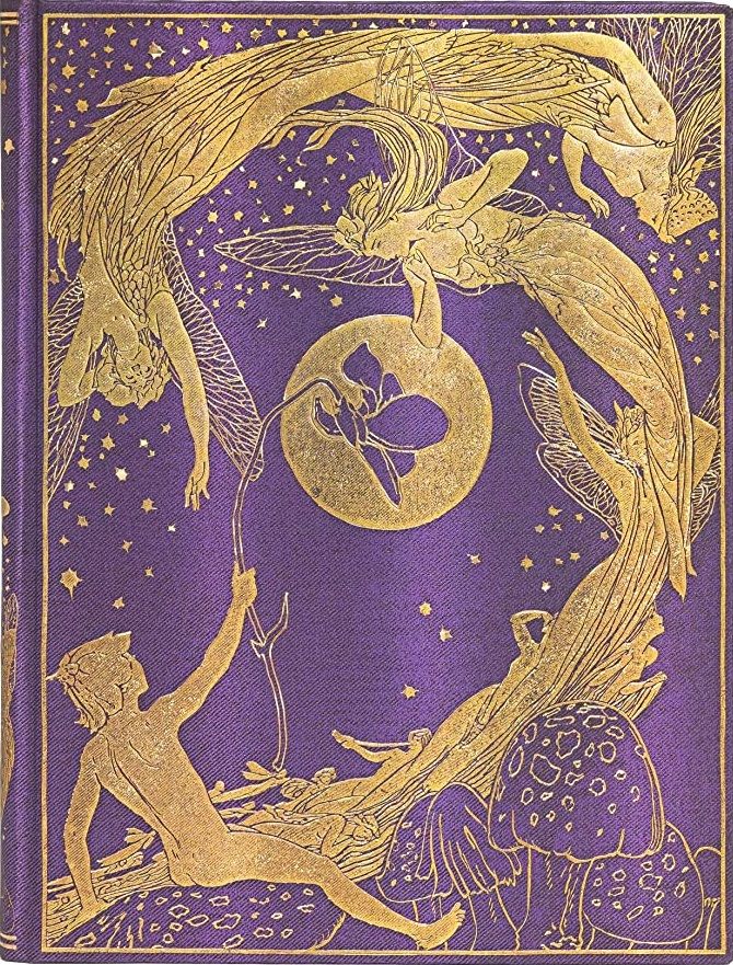 Тефтер Paperblanks Violet Fairy - 18 х 23 cm, 72 листа, с широки редове ...
