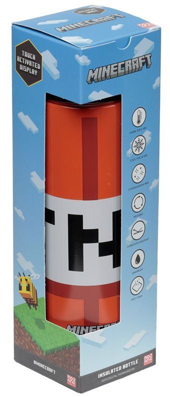 Термос с дигитален термометър Puckator - Minecraft TNT, 450 ml | Ozone.bg