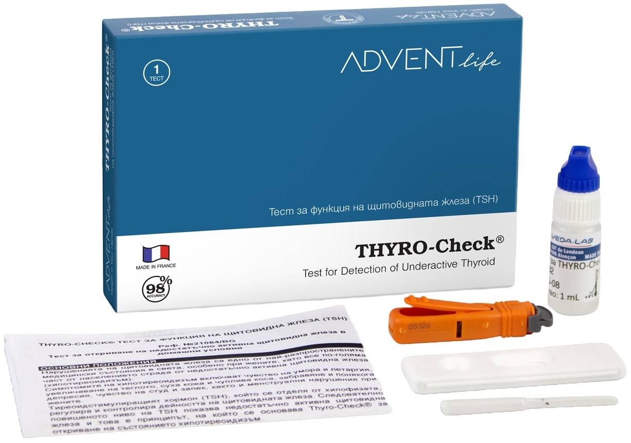 Thyro-Check Тест за функция на щитовидната жлеза, TSH, Advent Life ...