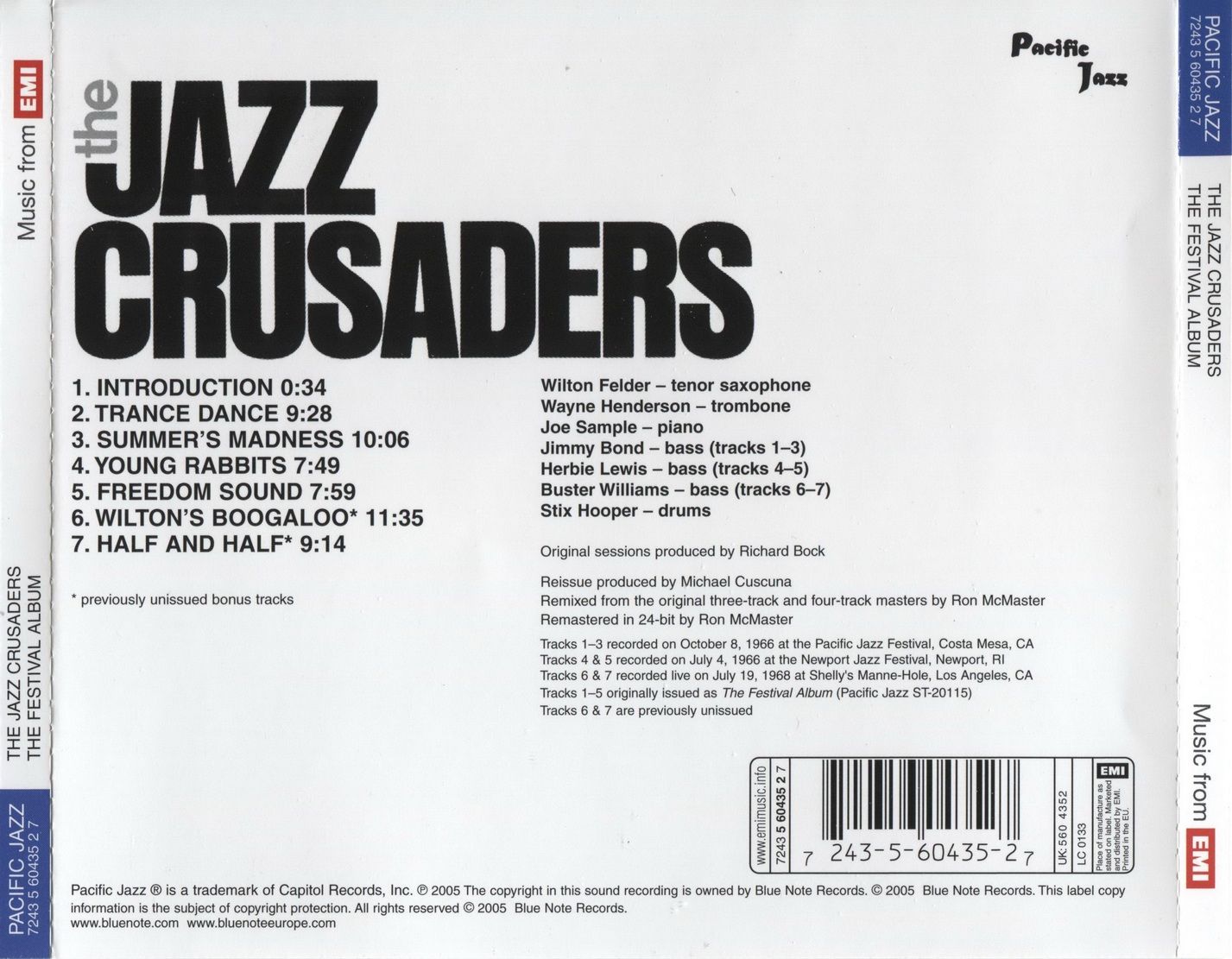 The Crusaders - The Festival Album (CD) Отлична цена | Ozone.bg