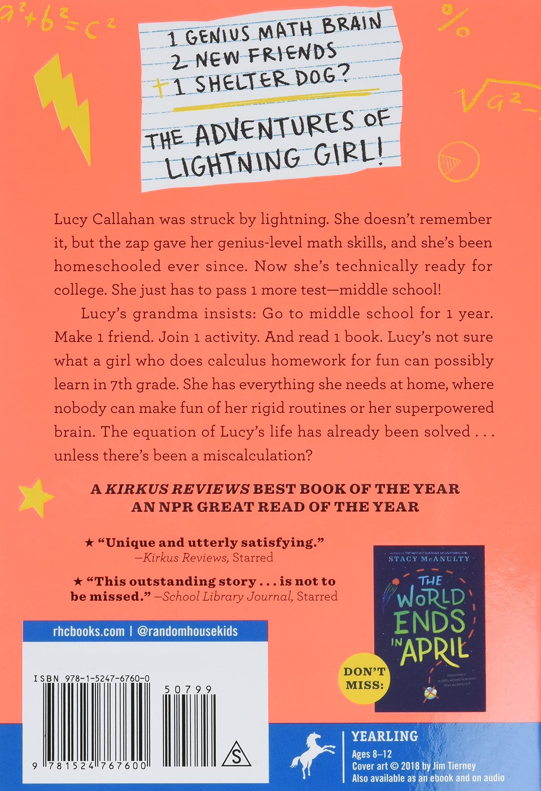 The Miscalculations of Lightning Girl (Yearling Ed.) | Stacy McAnulty ...