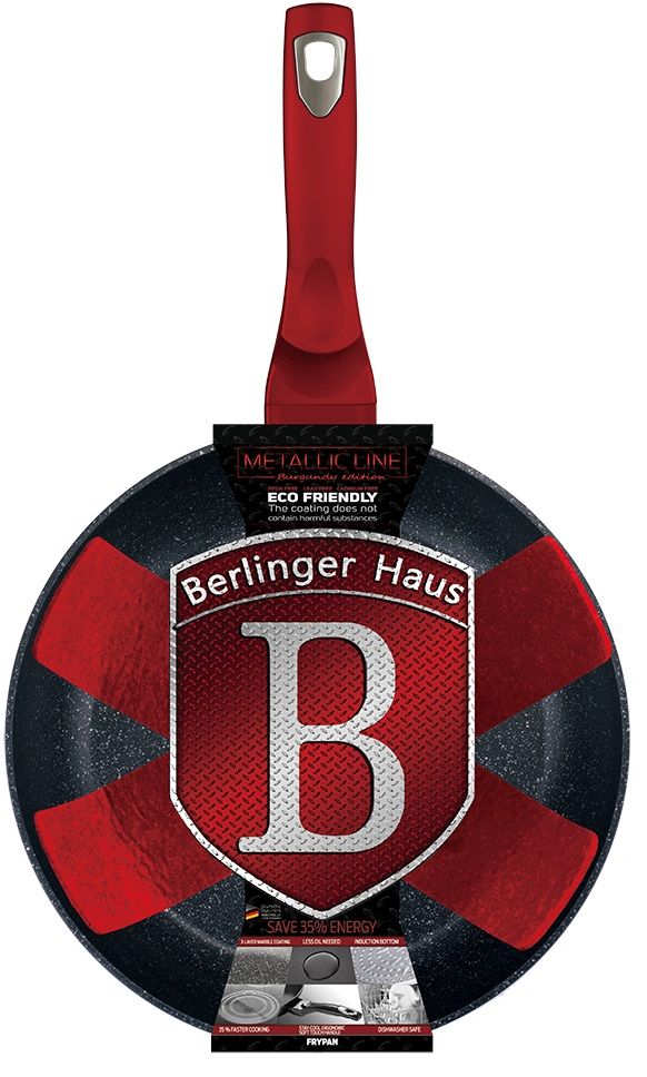 Тиган Berlinger Haus - Metallic Line Burgundy Edition, 28 cm, с протектор | Ozone.bg