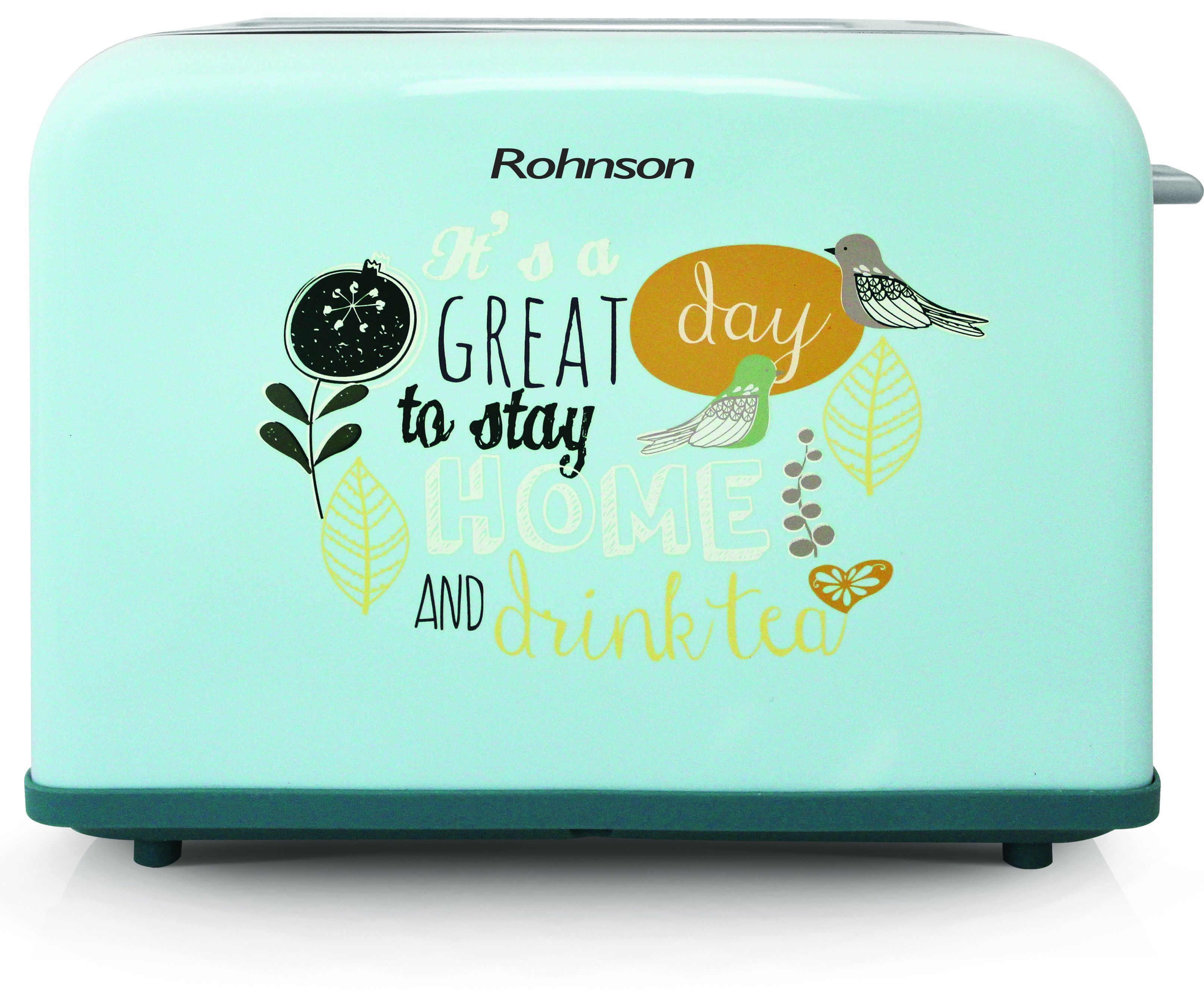 Тостер Rohnson - R-2160, 750 W, 6 степени, син | Ozone.bg