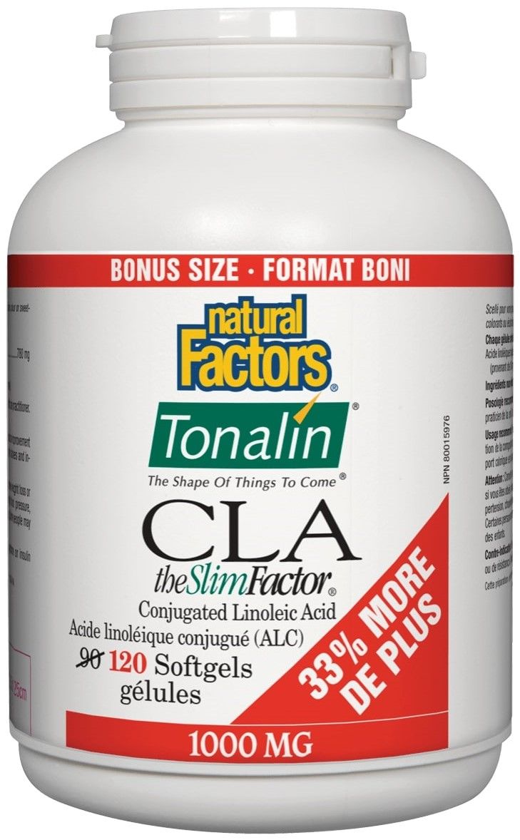 Tonalin CLA, 120 капсули, Natural Factors | Ozone.bg