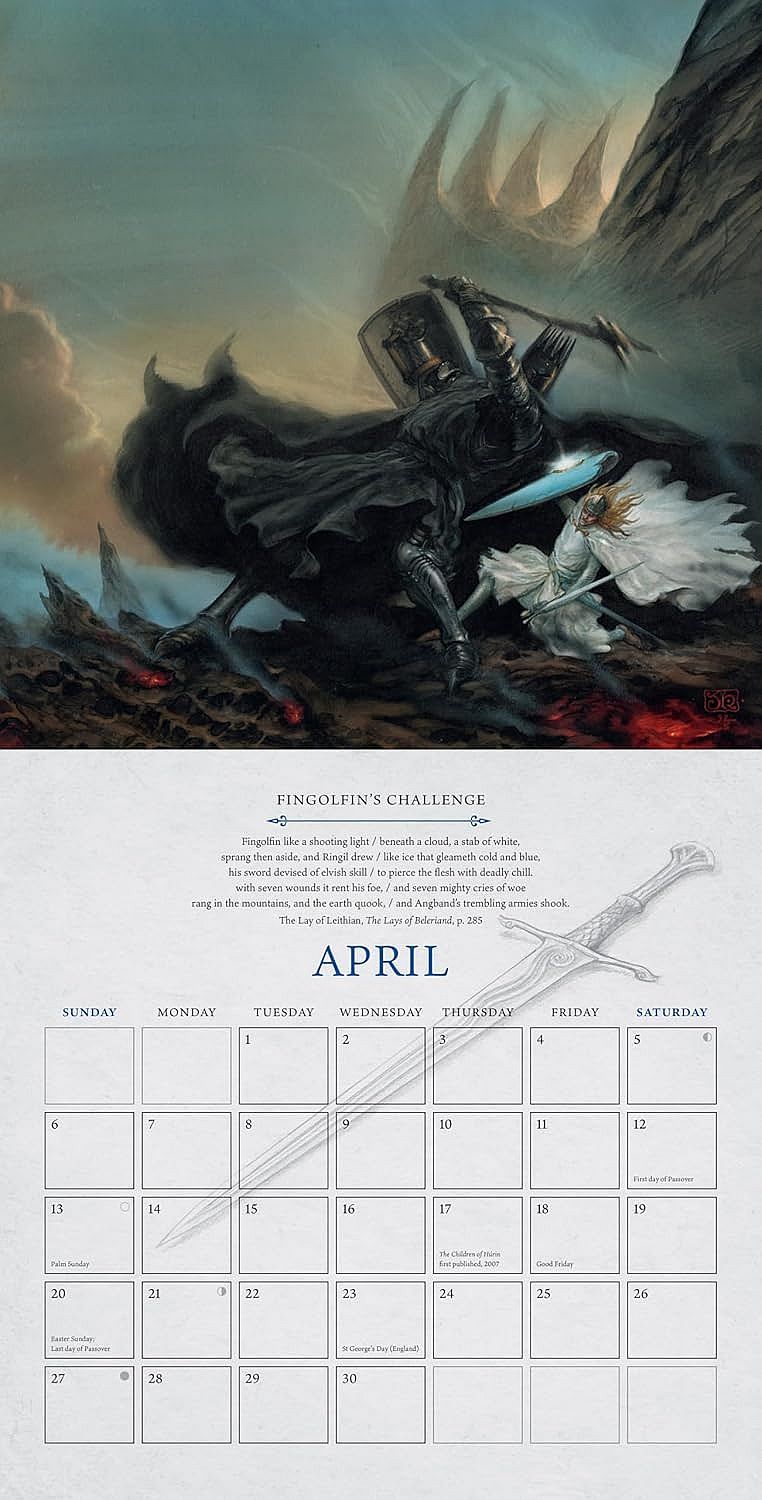Tolkien Calendar 2025: The History of Middle-earth | Ozone.bg