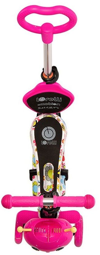 Тротинетка Lorelli - Smart Plus, Pink Flowers | Отлична цена | Ozone.bg