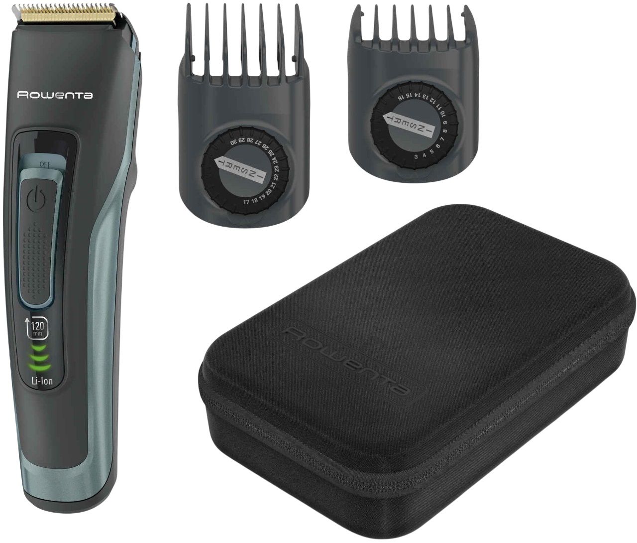 Тример за коса и брада Rowenta - Advancer, черен/зелен | Ozone.bg