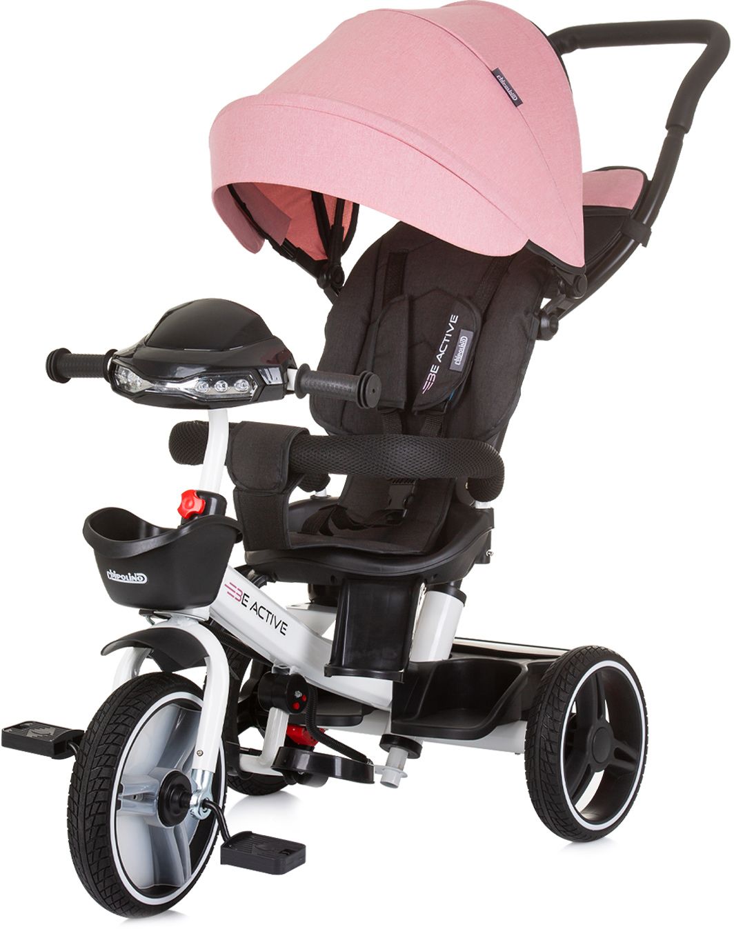 Триколка със сенник Chipolino - Be Active, розов лен | Добра цена ...