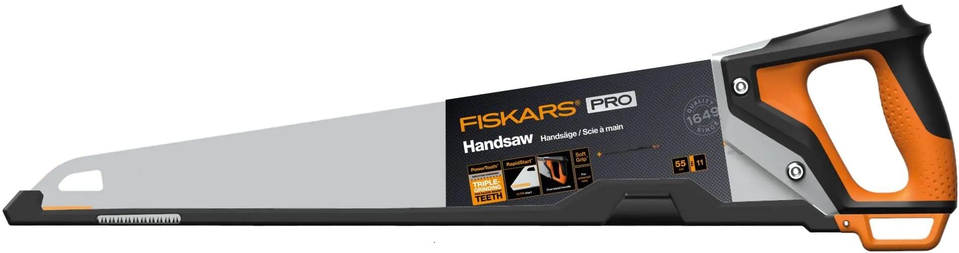 Трион Fiskars - PowerTooth, 55 cm, 11 tpi | Ozone.bg