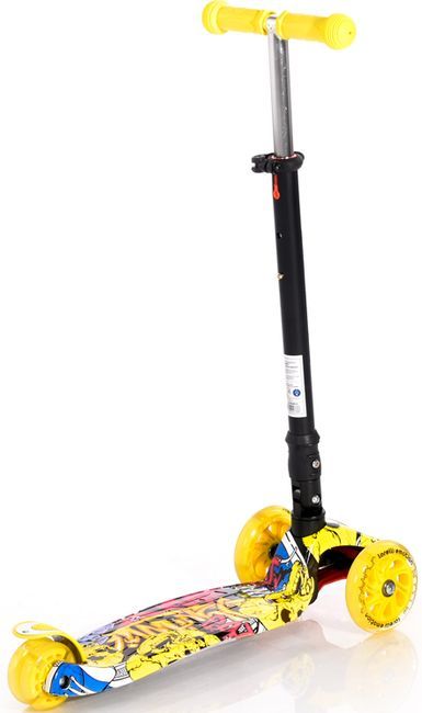 Тротинетка Lorelli - Rapid, yellow graffiti | Добра цена | Ozone.bg