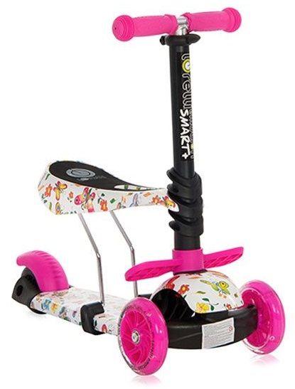 Тротинетка Lorelli - Smart Plus, Pink Butterfly | Отлична цена | Ozone.bg