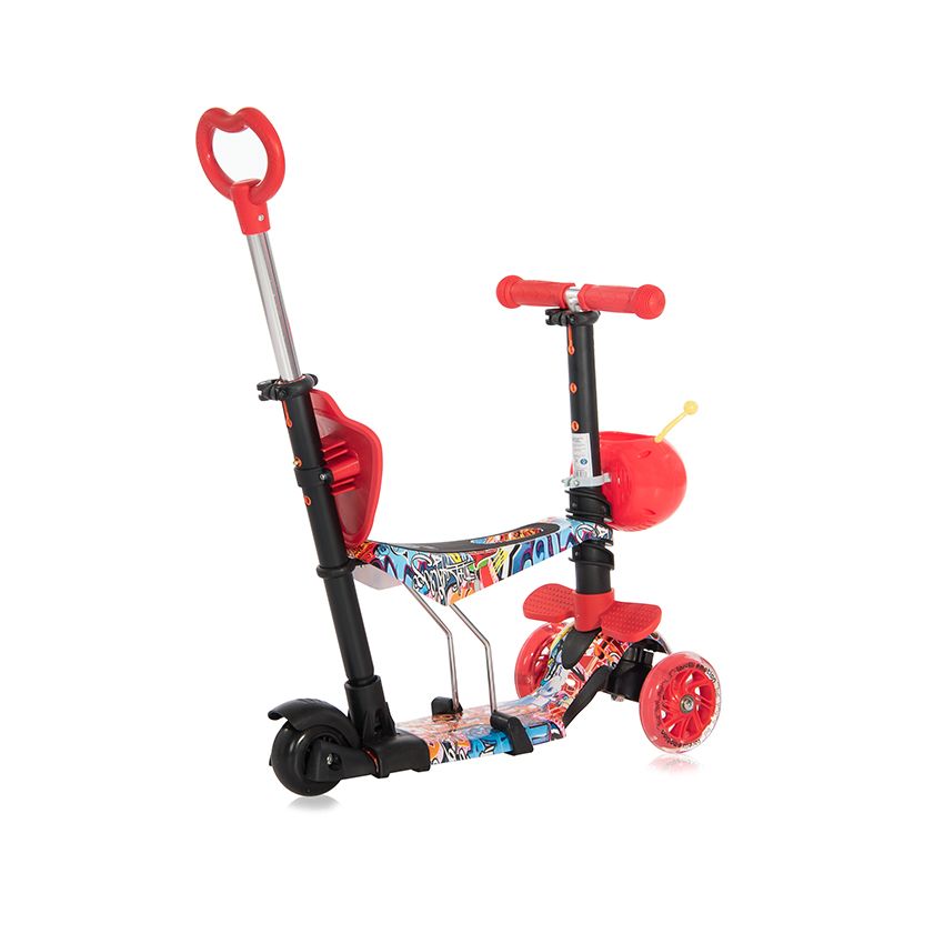 Тротинетка Lorelli - Smart Plus Graffiti, червена | Ozone.bg