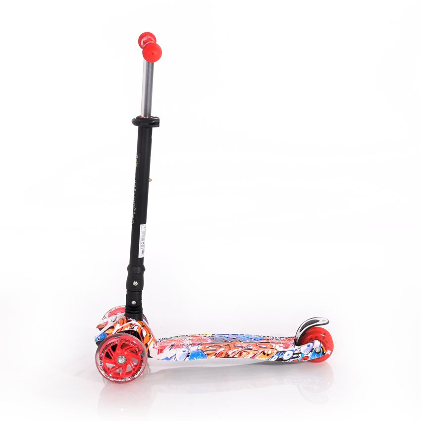 Тротинетка Lorelli - Rapid Graffiti, червена | Добра цена | Ozone.bg