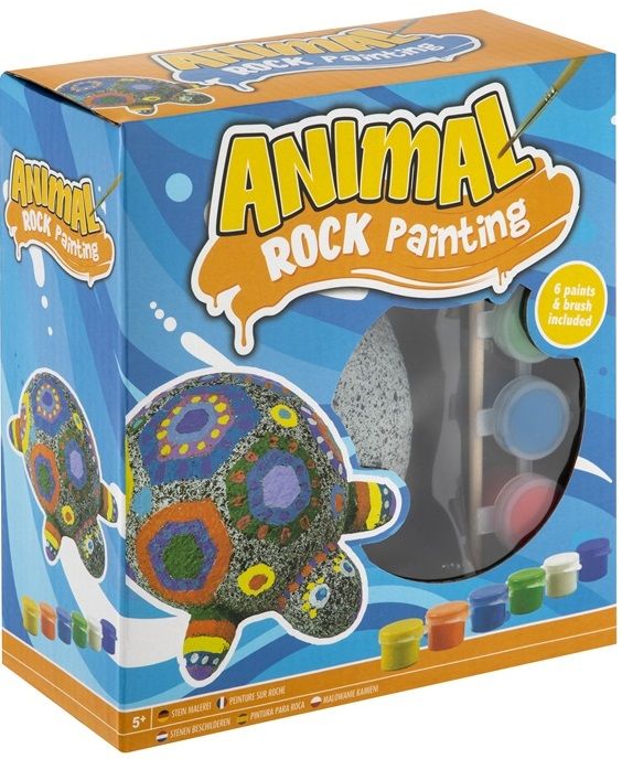 Творчески комплект за рисуване върху камъни Grafix Creative - Костенурка | Ozone.bg