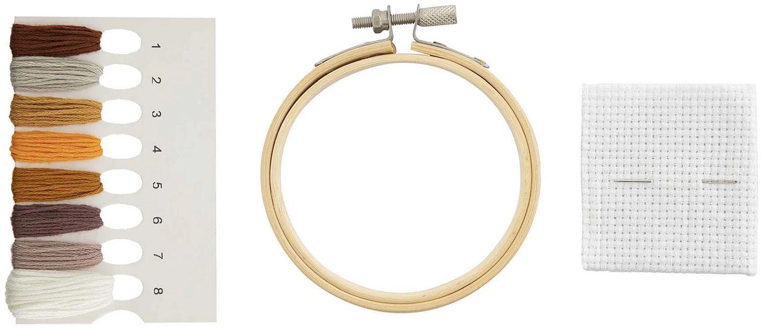 Творчески комплект за бродиране Grafix - Пеперуда, 12.5 х 10 cm | Ozone.bg