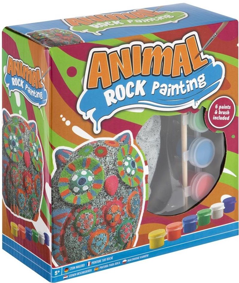 Творчески комплект за рисуване върху камъни Grafix Creative - Бухал | Ozone.bg