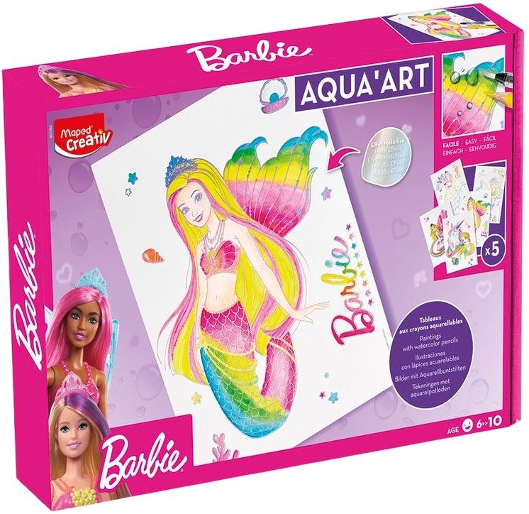 Творчески комплект Maped Creativ - Aqua Art, Barbie | Ozone.bg