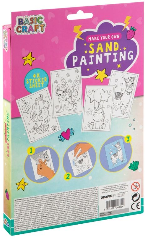 Творчески комплект Grafix Basic Craft - рисуване с пясък, лама | Ozone.bg