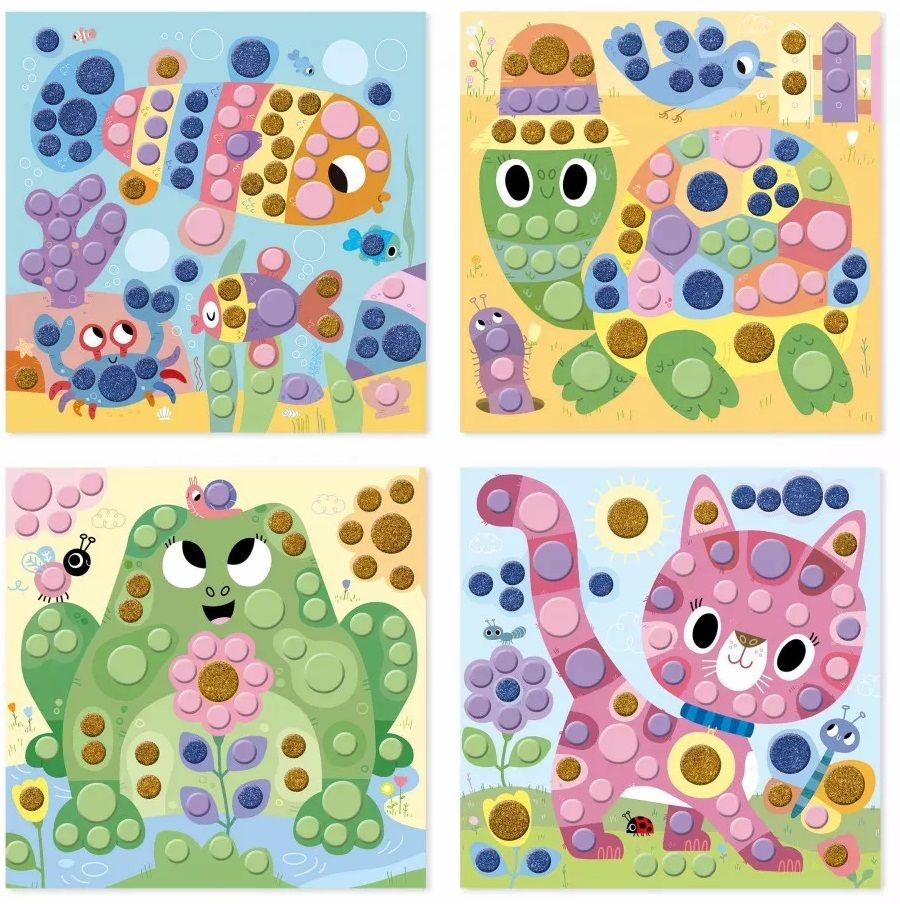 Творчески комплект Janod Кръгли стикери за 4 годишни Отлична цена Ozone Bg