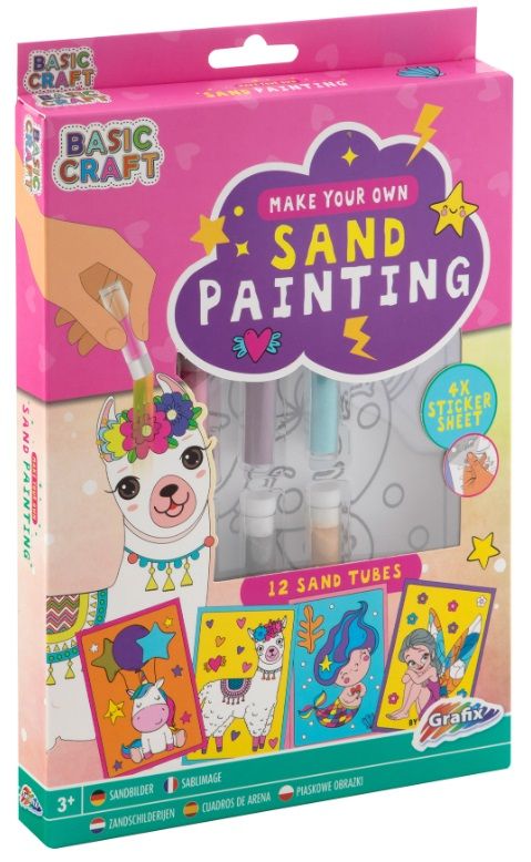 Творчески комплект Grafix Basic Craft - рисуване с пясък, лама | Ozone.bg